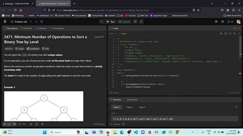 2471 Minimum Number Of Operations To Sort A Binary Tree By Level Trees Level Order Traversal