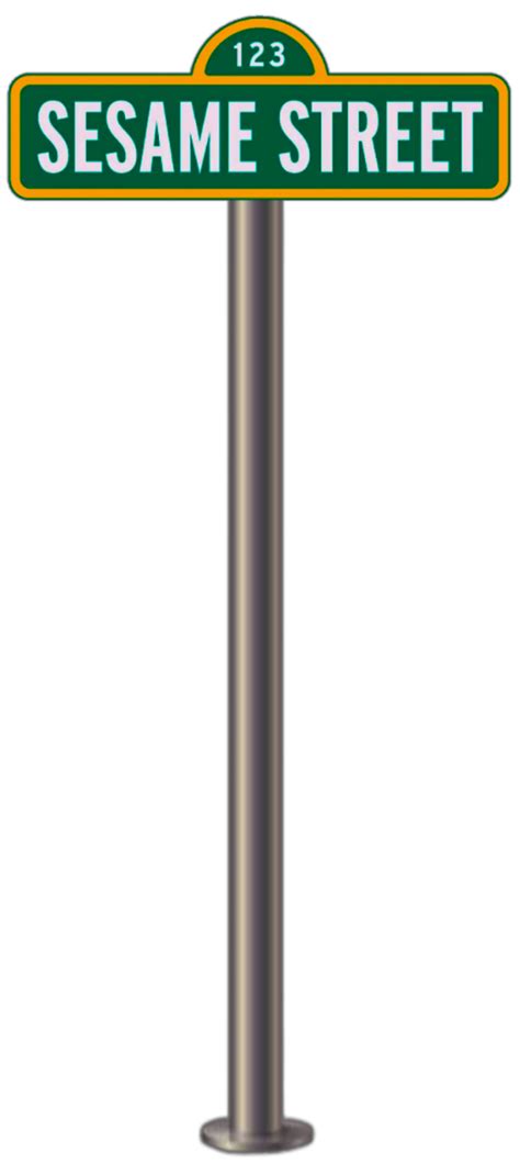 Sesame Street Sign Post Vector