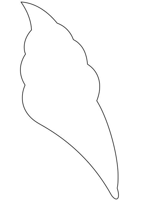 Shape Of Seashell Free Printable Papercraft Templates