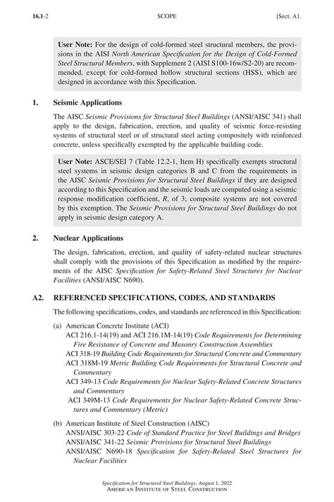 Aisc 360 22 Specification For Structural Steel Buildingspdf