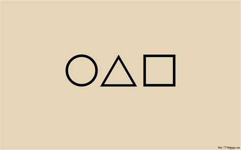 Squid Game Circle Triangle Square HD Wallpaper Download