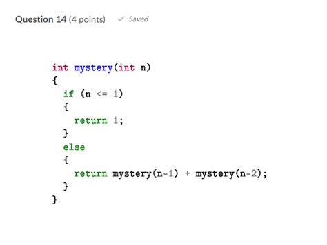 Solved For Each Of The Following Code Snippets Give Both Of