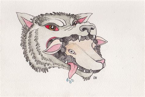 Sheep In Wolfs Clothing Drawing
