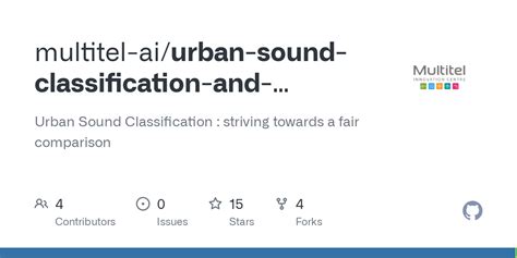 Github Multitel Ai Urban Sound Classification And Comparison Urban Sound Classification