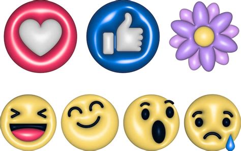 Premium Vector Vector Image Of Facebook Buttons Inflated And Metallic