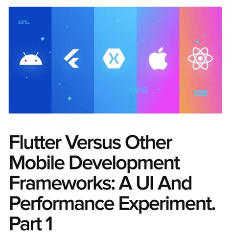 Flutter Vs Other Mobile Development Frameworks A Ui And Performance Experiment