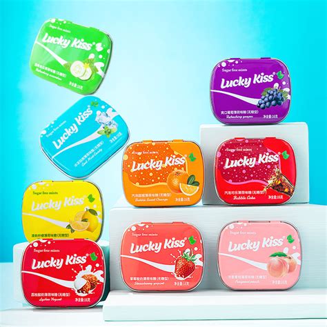 Luckykiss无糖薄荷糖网红香体接吻糖清新口气随身零食9口香糖果 Luckykiss旗舰店 我爱零食网