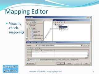 Generating Xml Schemas From A Logical Data Model Edw Ppsx