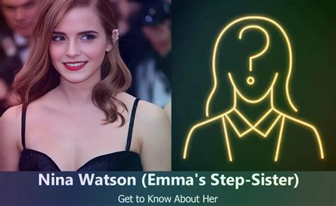 Who Is Nina Watson Meet Emma Watsons Step Sister Celebrities