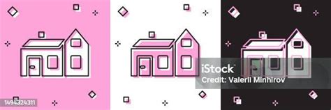 분홍색과 흰색 검은 색 배경에 격리 된 집 아이콘을 설정합니다 홈 기호입니다 벡터 0명에 대한 스톡 벡터 아트 및 기타 이미지 0명 Emergency Shelter