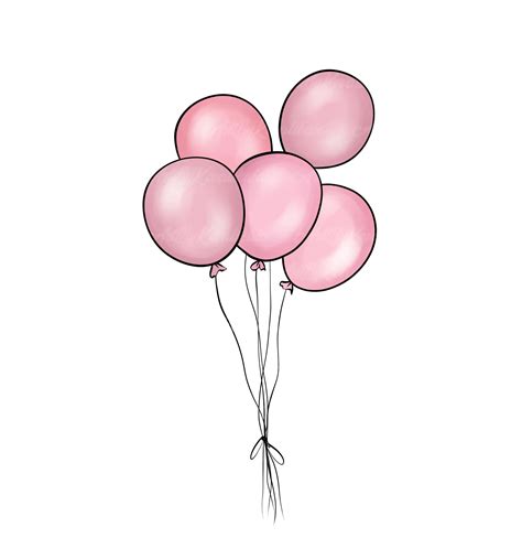 Pink Balloons Clip Art Free At Elaine Osborn Blog