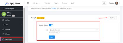 mailjet integration appsero