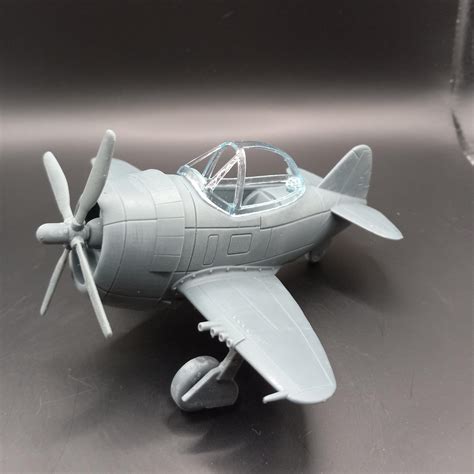 P 47 Thunderbolt Egg Plane 3d Print Model Stl Etsy