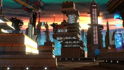 Sci Fi City 3d Model By Ruslans3d 2a87505 Sketchfab