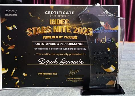 Saintgobain Outstandingperformance Dipak Gawade 10 Comments