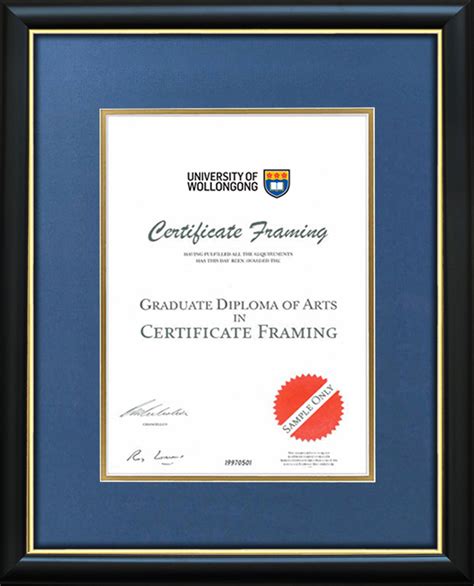Certificate Frames For Your University Of Wollongong Degree