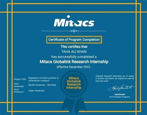 Taha Ali Khan On Linkedin Internship Research Canada Biotechnology Engineering Mitacs