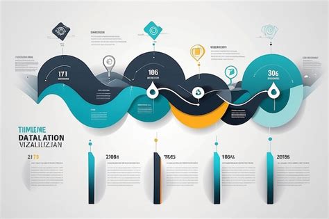 Premium Photo Business Data Visualization Timeline Infographic Icons Designed For Abstract