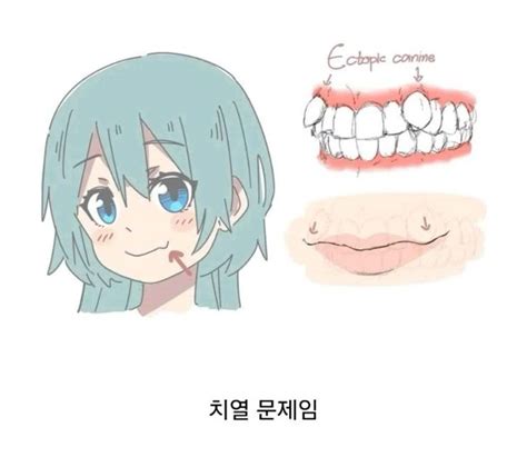 만화 입이 나타나는 현실적인 이유 드로잉 강좌 캐릭터 일러스트 드로잉