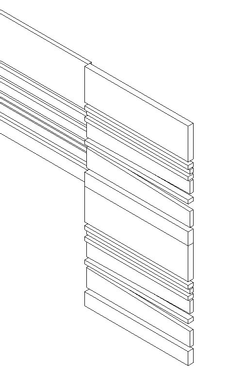 Help On How To Create Wall Cladding Slats Alternating In Thicknesses