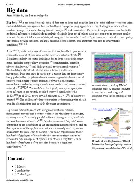 Big Data Wikipedia The Free Encyclopedia Pdf Big Data Map Reduce