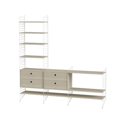 Köp Stringhylla Vardagsrum Ask And Vit Kombination J Från String