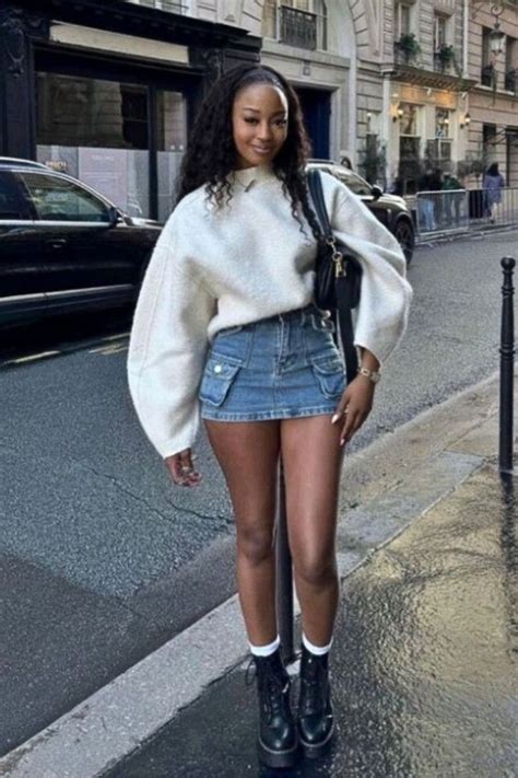 16 Cute And Trendy Ways To Wear A Denim Mini Skirt This Summer Cute