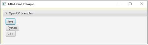 How To Create Titled Pane Using Javafx