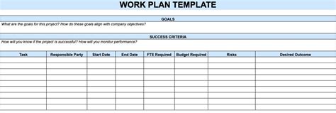 10 Free Work Plan Templates To Organize Your Projects And Energize Your