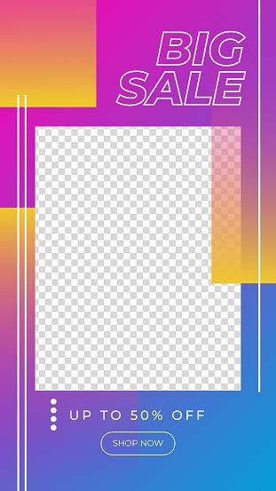 판매 이야기 배너 템플릿 디자인 벡터 그림입니다 배너 판매 프리젠 테이션 전단지 포스터 초대를위한 스토리 템플릿 세트 Brand