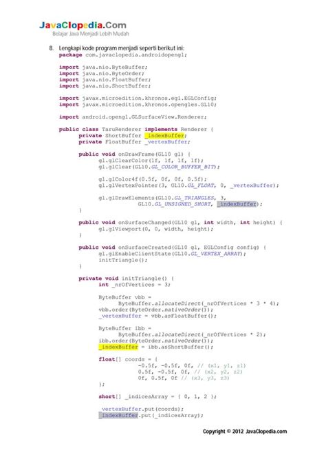 Pemrograman Open Gl Android 02 Polygon Opengl Pdf