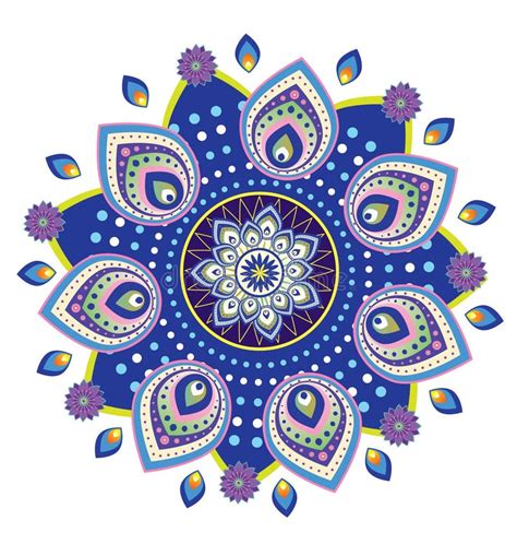 Flower Pattern Mandala Stock Vector Illustration Of Beauty 56143314
