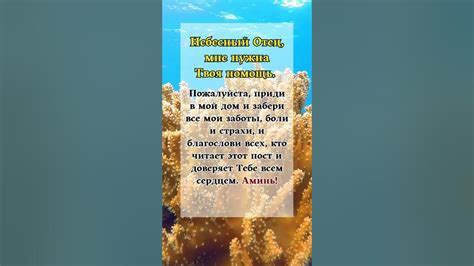 Небесный Отец мне нужна Твоя помощь Пожалуйста приди в мой дом и забери все мои заботы боли