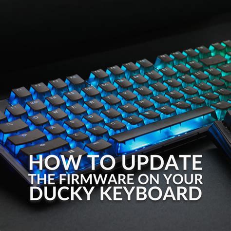 How To Update Your Ducky Keyboards Firmware