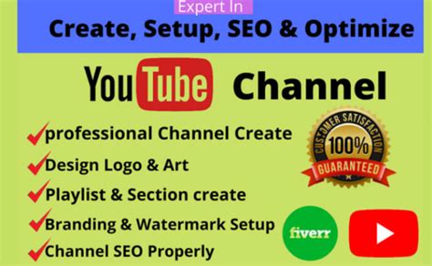 Create Setup And Optimize Youtube Channel With Logo Banner By Youtubenuruddin Fiverr