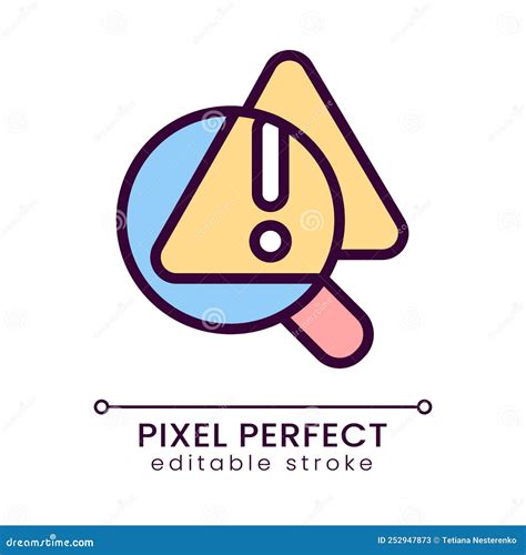 Problem Identification Pixel Perfect Rgb Color Icon Stock Vector