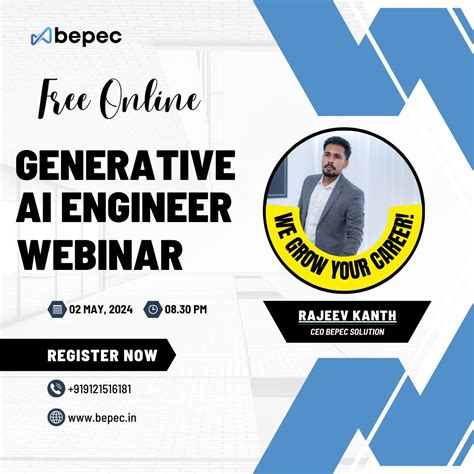Rajeev Kanth On Linkedin Free Online Generative Ai Engineer Webinar
