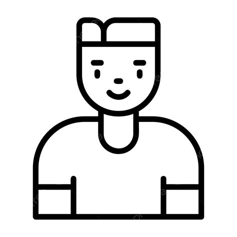 남자 라인 아이콘 벡터 남자 아이콘 계정 프로필 Png 일러스트 및 벡터 에 대한 무료 다운로드 Pngtree