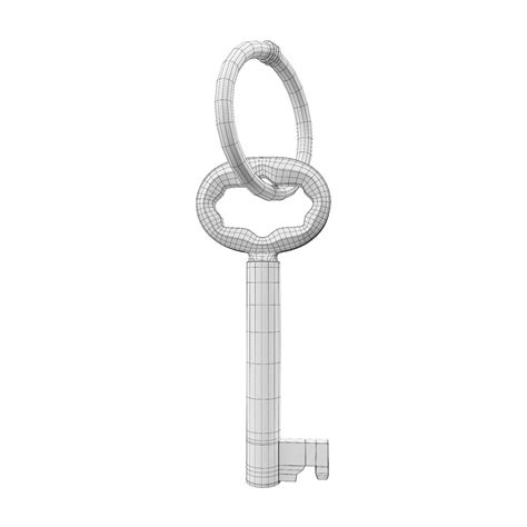 3d Key Antique 3dmodel Model Turbosquid 1986543