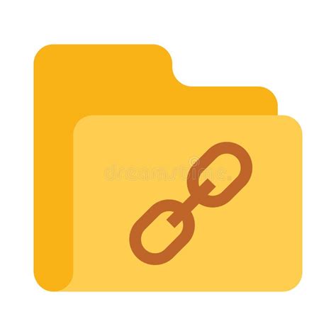Folder Link Color Vector Icon Stock Illustration Illustration Of Icon