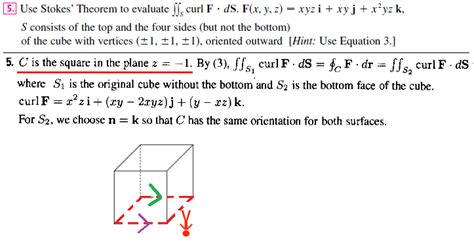 Multivariable Calculus Problem Using Stokess Theorem Boundary