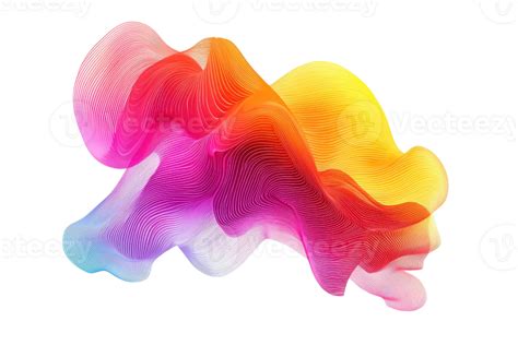 Abstract Digital Art Featuring Vibrant Multicolored Flowing Shapes With Smooth Gradients In A