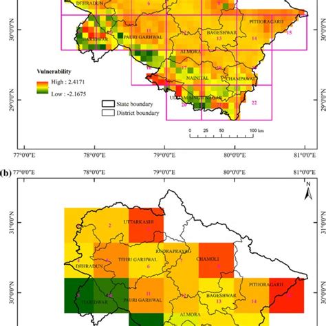 Spatial Variation Of Vulnerability Of Productivity Npp For The Download Scientific Diagram