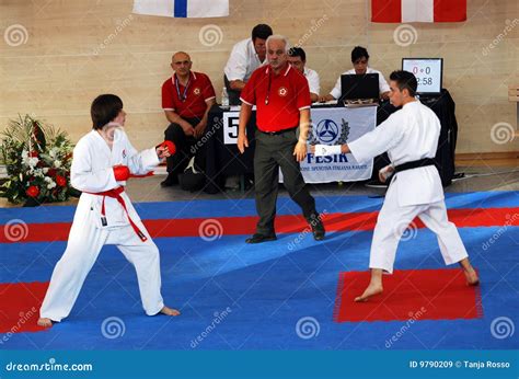 Campeonatos Europeos Del Karate De Wuko Imagen De Archivo Editorial