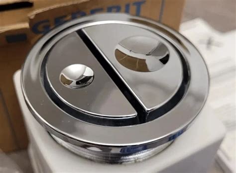 Geberit Concealed Cistern Pneumatic Dual Flush Push Button 241413211 Chrome Eur 4697