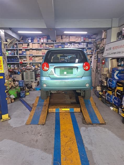 쉐보레 올뉴마티즈 재검사 입고 창원엔진오일 수정자동차정비 근처카센터 배터리교체 브레이크패드 카센타 검사대행업체 수정카마스타 네이버 블로그