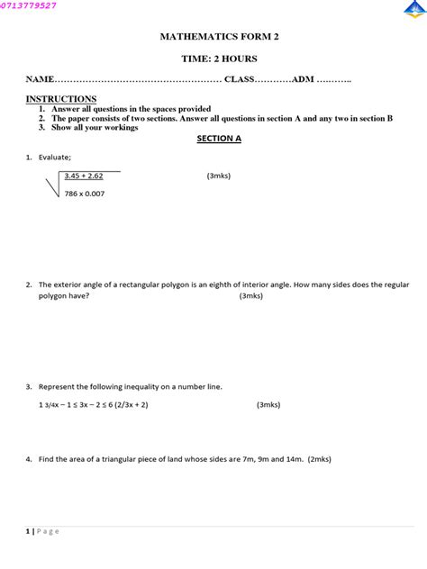 Math F2 Qs Pdf Area Euclidean Geometry