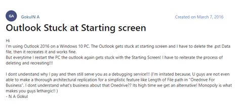 Outlook Stuck On Starting Screen Here S The Solution