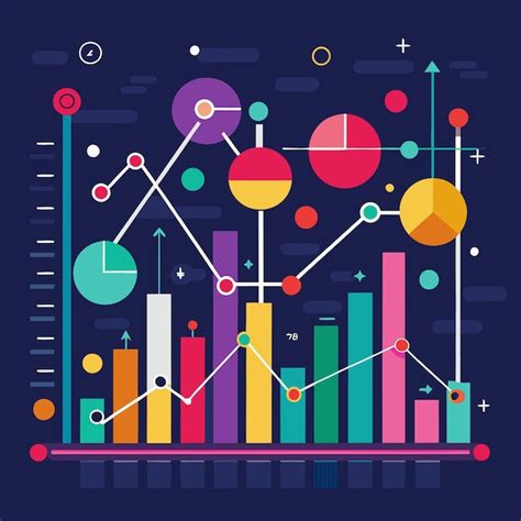 A Colorful Graphic Of A Chart With The Word Graph On It Premium Ai
