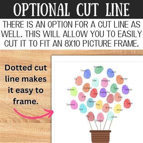 Editable End Of Year Class Keepsake Fingerprint Teacher Appreciation